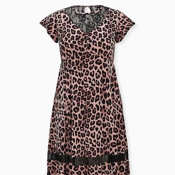 torrid | Dresses | Nwt Torrid Animal Print Leopard Dress 82 Plus Size ...
